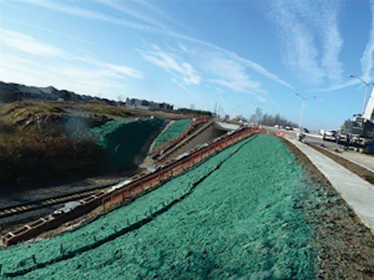 Hydroseeding With Native Seed Mix for Erosion Control | Stormwater ...