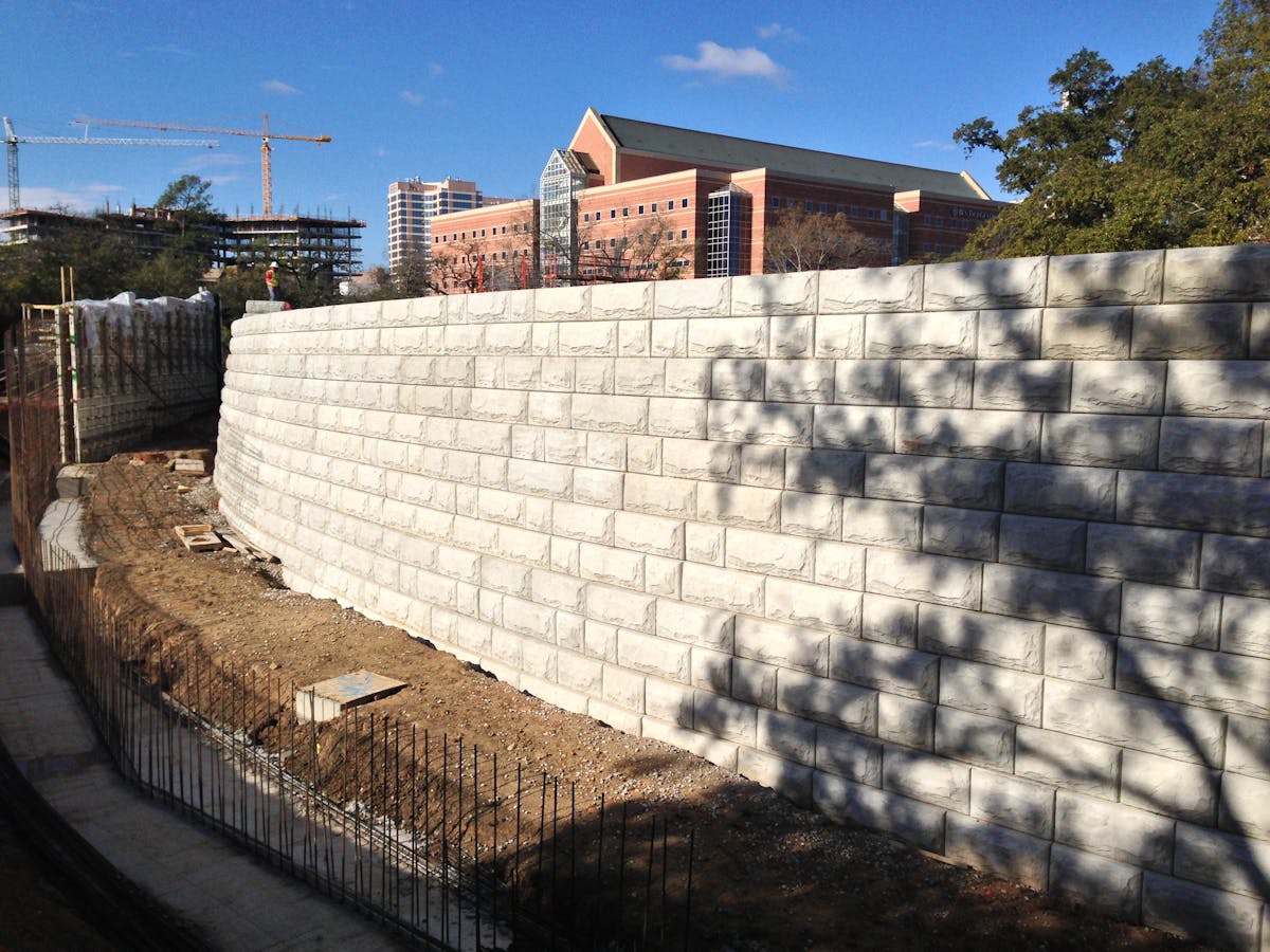 Retaining Wall Blocks Show Advantages Over Cast-in-Place Walls ...
