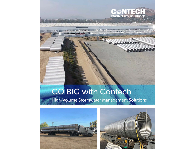 Contech’s GO BIG Brochure | Stormwater Solutions