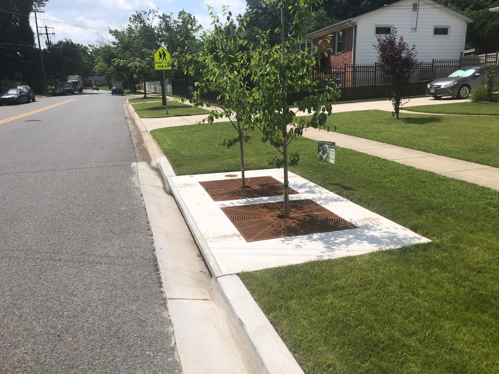 Bioretention practices aid in Glenmont Forest Green Street project ...