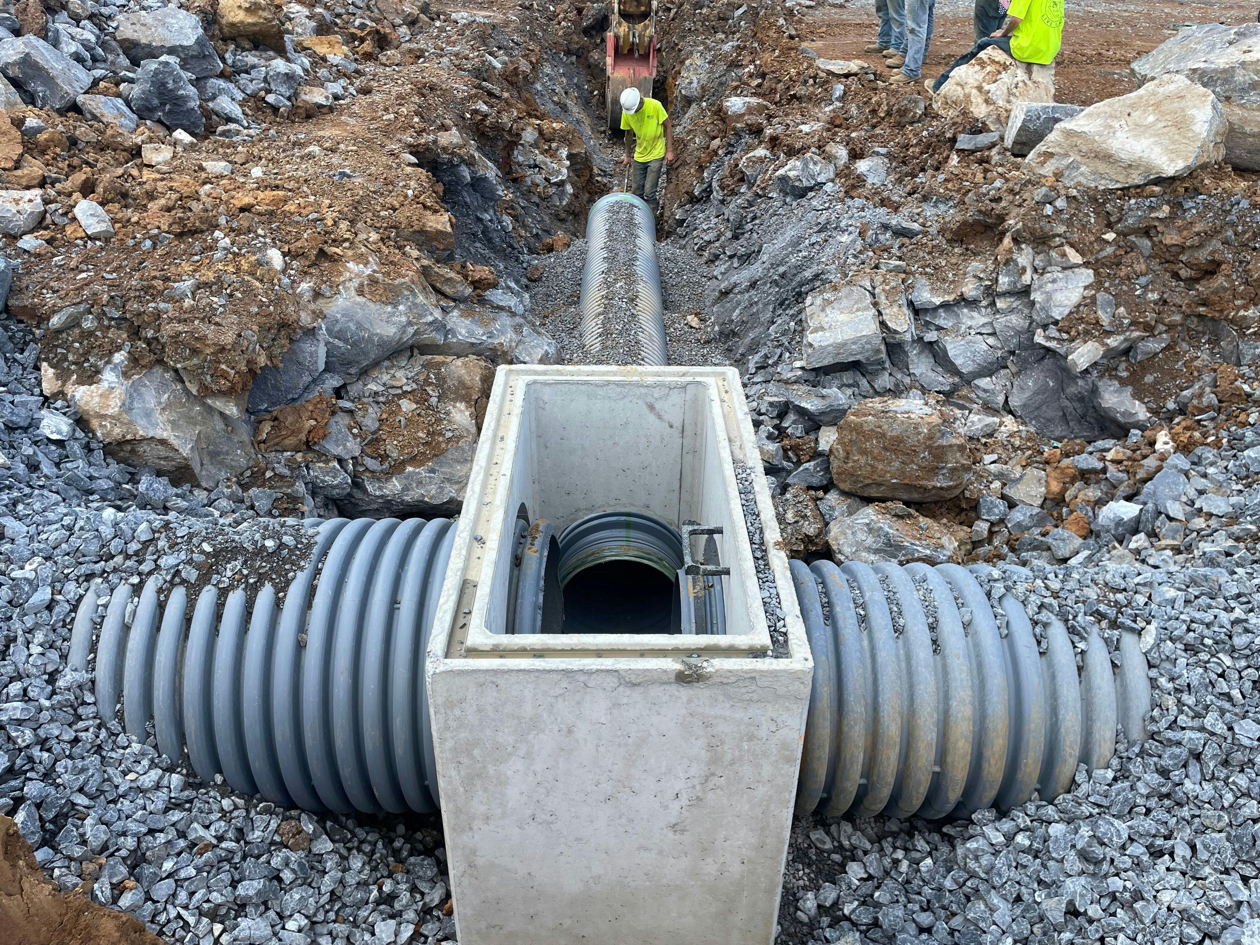 Stormwater management system safeguards watershed and cools runoff to ...